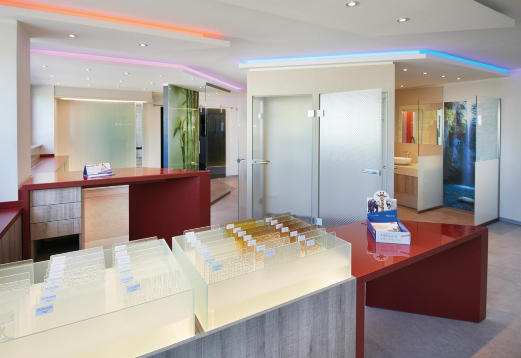 Glas Steidle präsentiert Glas in neuem Showroom