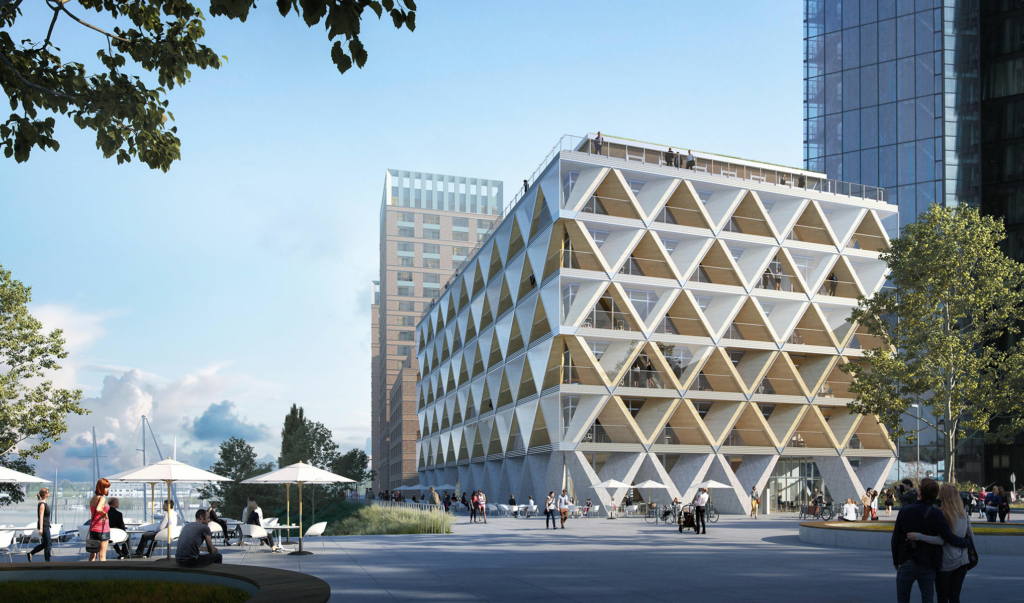 Holzhybrid-Bürogebäude setzt Impulse für die Zukunft des Bauens.